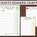 Ticket Rewards Chart for Kids, Raffle Ticket Reward System for Home ...