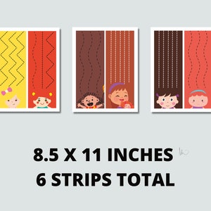 Scissor Cutting Practice Skills Pre-k Worksheet, Pretend Play Barber ...