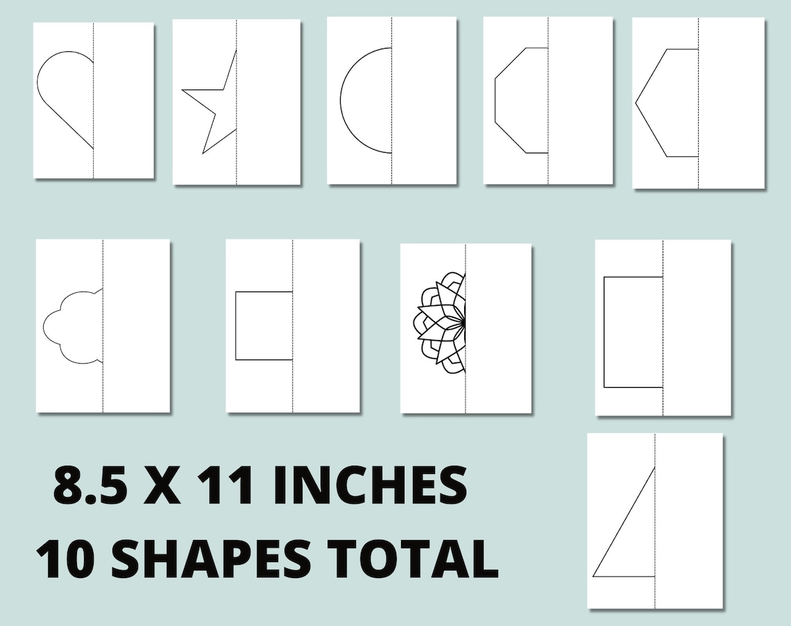 Paper Fold and Cut Patterns, Scissors Cutting Practice Worksheets for ...