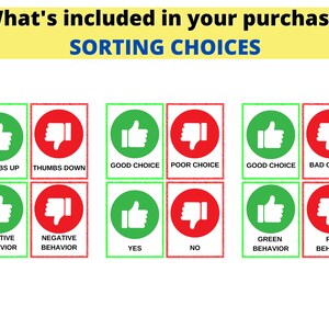 Classroom Behavior Sort, Sorting Activities Toddlers, Preschoolers ...