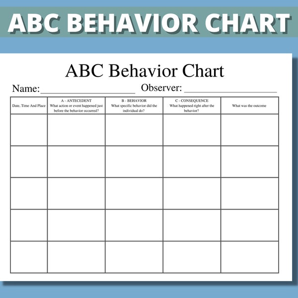 Behavior Chart - Etsy