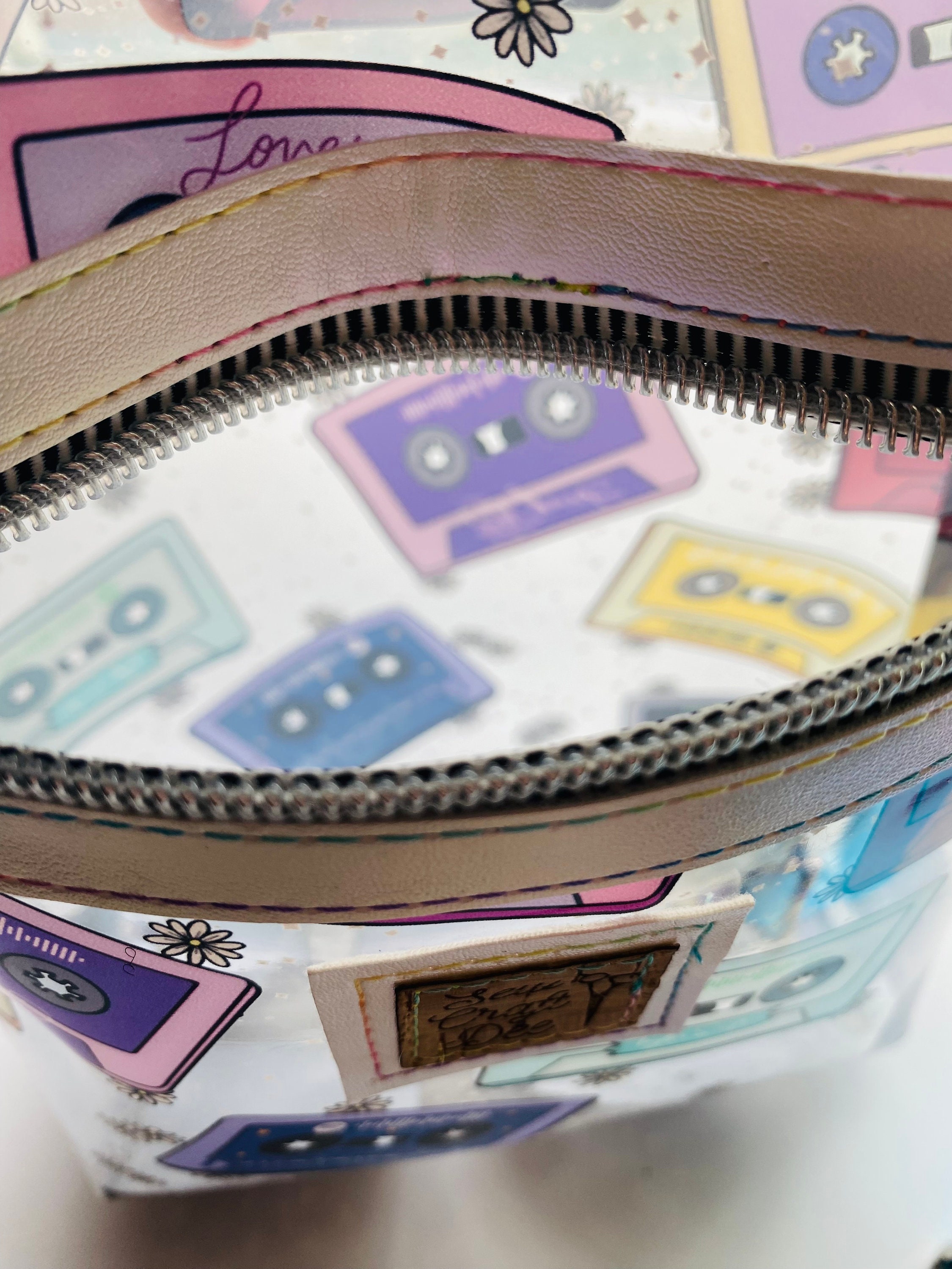 Tay Cassettes Boxy Crossbody Stadium Clear Bag Concert Bag Crossbody ...