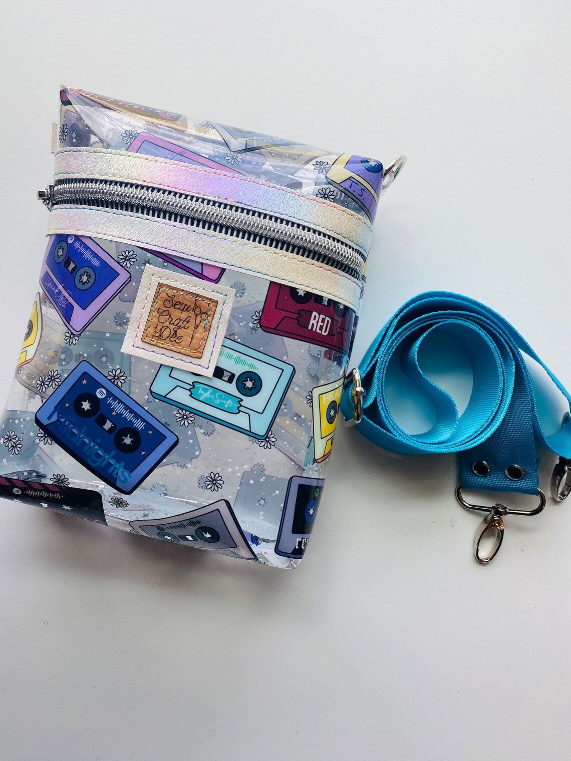 Tay Cassettes Boxy Crossbody Stadium Clear Bag Concert Bag Crossbody ...