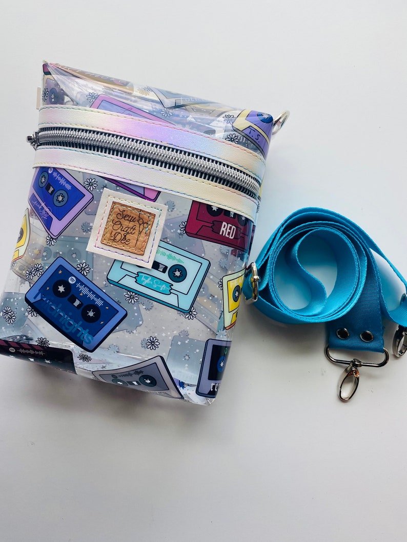 Tay Cassettes Boxy Crossbody Stadium Clear Bag Concert Bag Crossbody ...