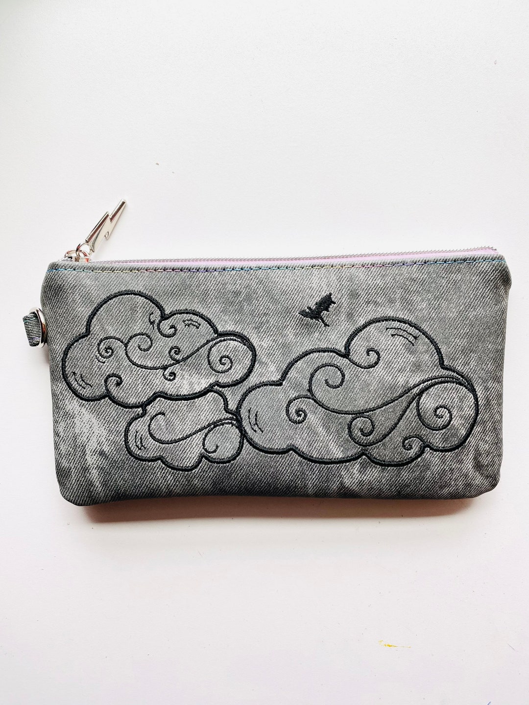 Fourth Wing Inspired Embroidered Clutch Shadow Xaddy - Etsy