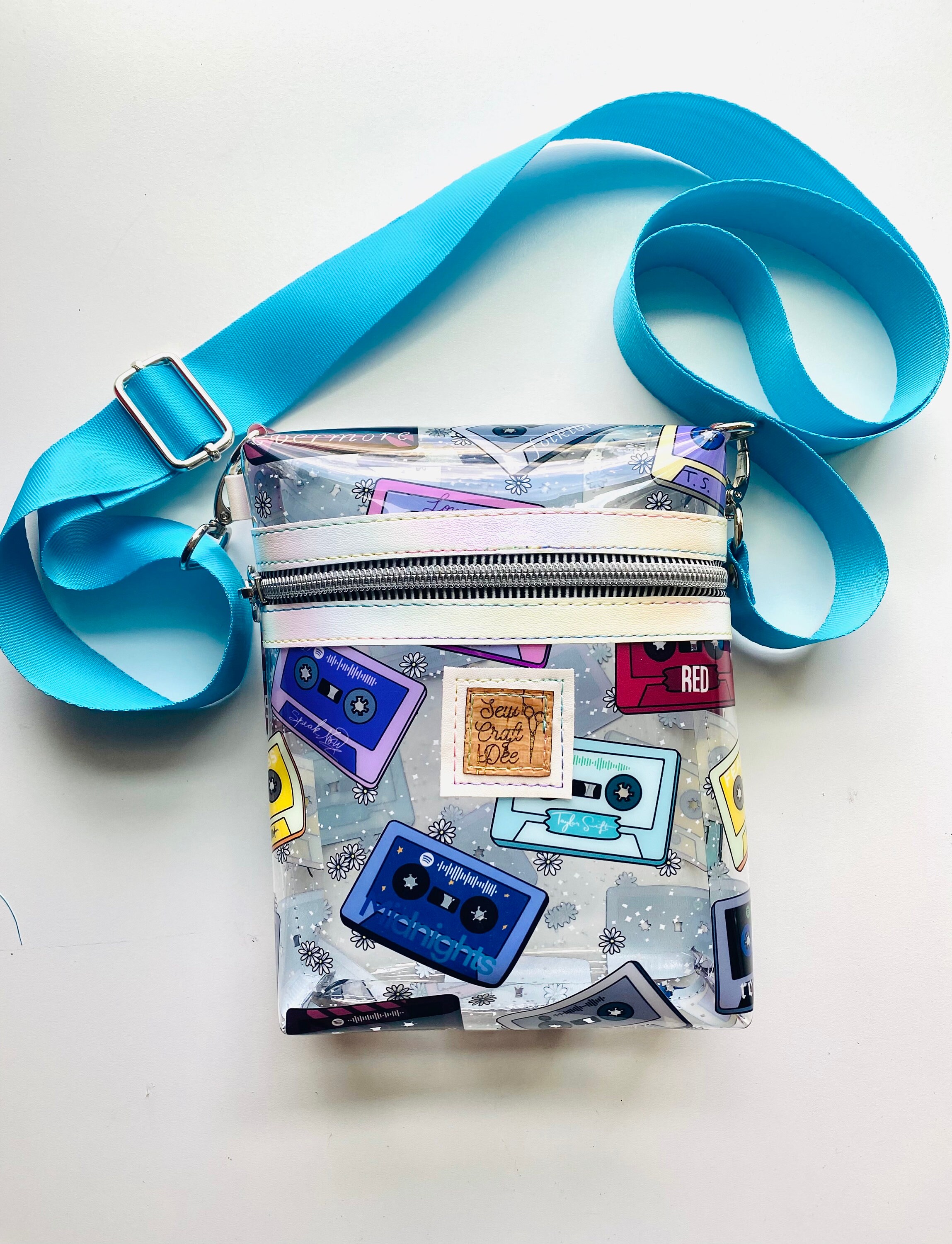 Tay Cassettes Boxy Crossbody Stadium Clear Bag Concert Bag Crossbody ...