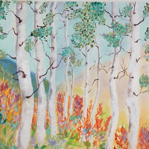 Aspen Tree Art - Etsy