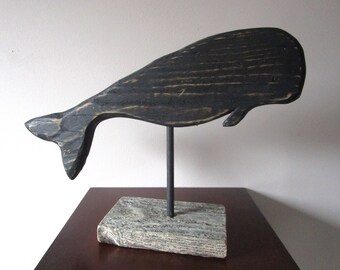 Wooden Black Crow Figure / Reclaimed Barn Wood / Rustic Fall Decor / Maine Bird Decor / Rustic ...