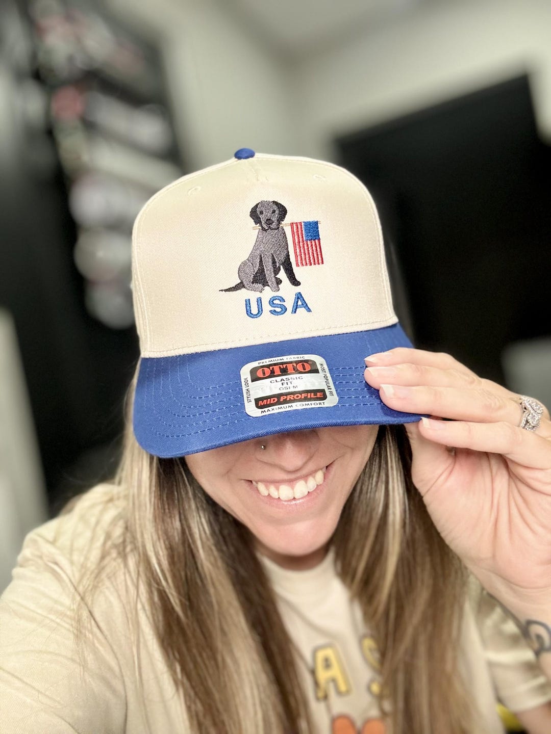 USA Dog Hat – Patriotic Trucker Hat With Lab Embroidery - Etsy