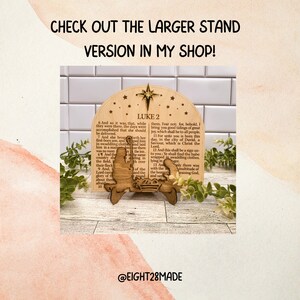 Christmas Story Scripture Ornament, Luke 2 Scripture, Christian ...