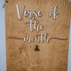 Wooden Verse of the Week Sign, Bible Memory Verse Sign, Bible Verse ...