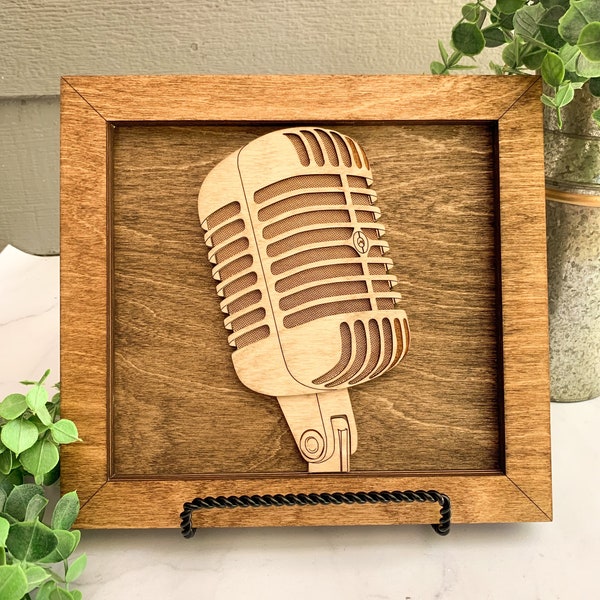 Wooden Microphone - Etsy