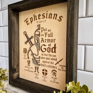 Armor of God Sign, Personalized Armor of God Art, Modern Christian Art ...