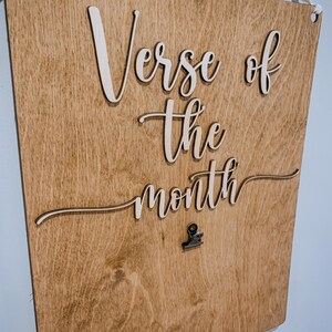 Wooden Verse of the Week Sign, Bible Memory Verse Sign, Bible Verse ...