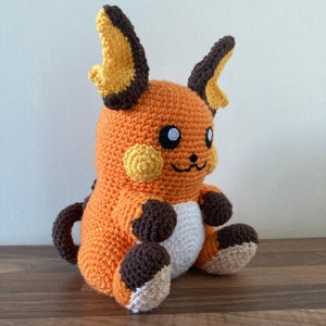 RAICHU Pokemon Crochet Pattern Digital DOWNLOAD - Etsy