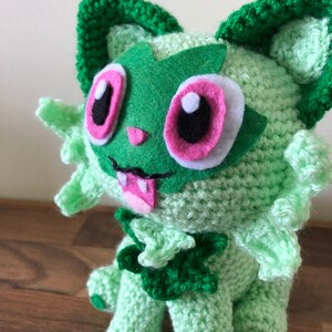 SPRIGATITO Pokemon Crochet Pattern - Digital DOWNLOAD - Etsy