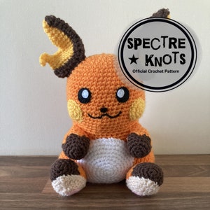 RAICHU Pokemon Crochet Pattern Digital DOWNLOAD - Etsy