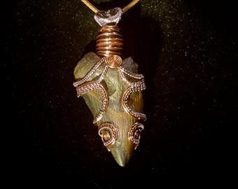 3 Unrestored Megalodon Shark Tooth Wire Wrapped Pendant - Etsy