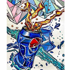 Pepsi Soda Pop Food Pop Art Pop Culture Wall Art - Etsy