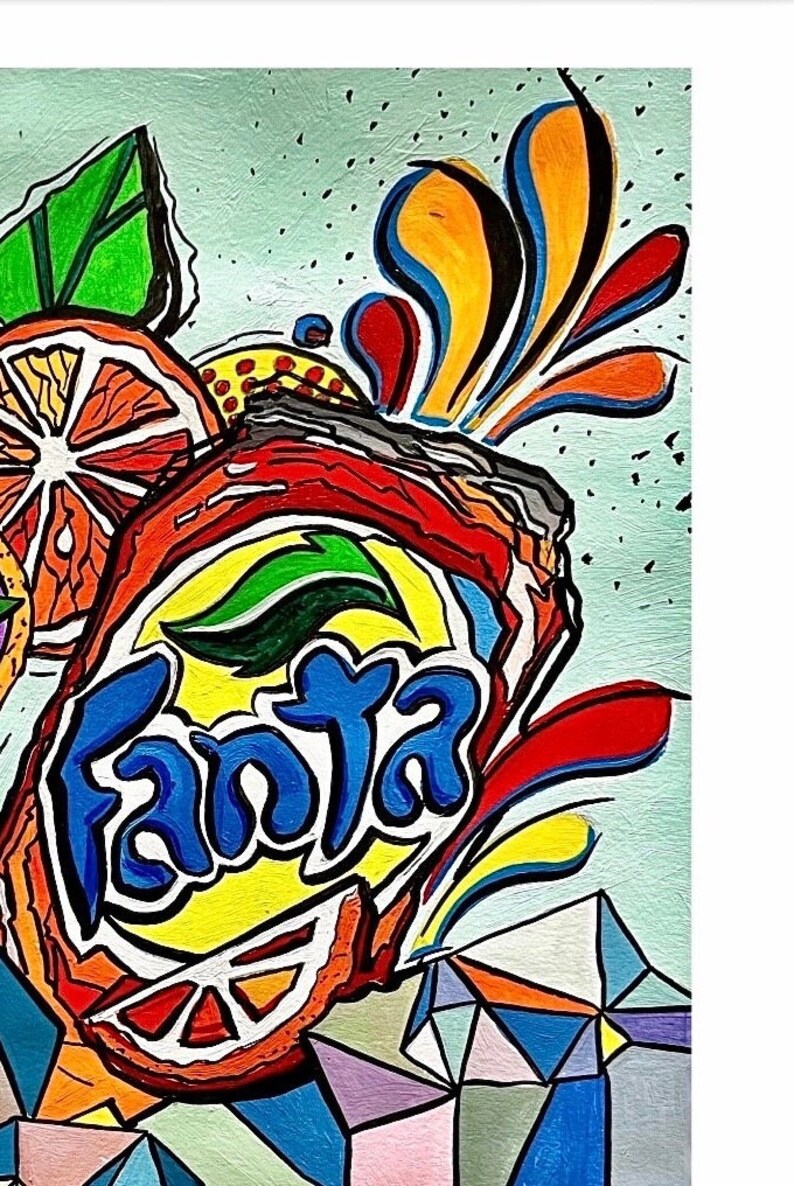 Fanta Modern Pop Art - Etsy