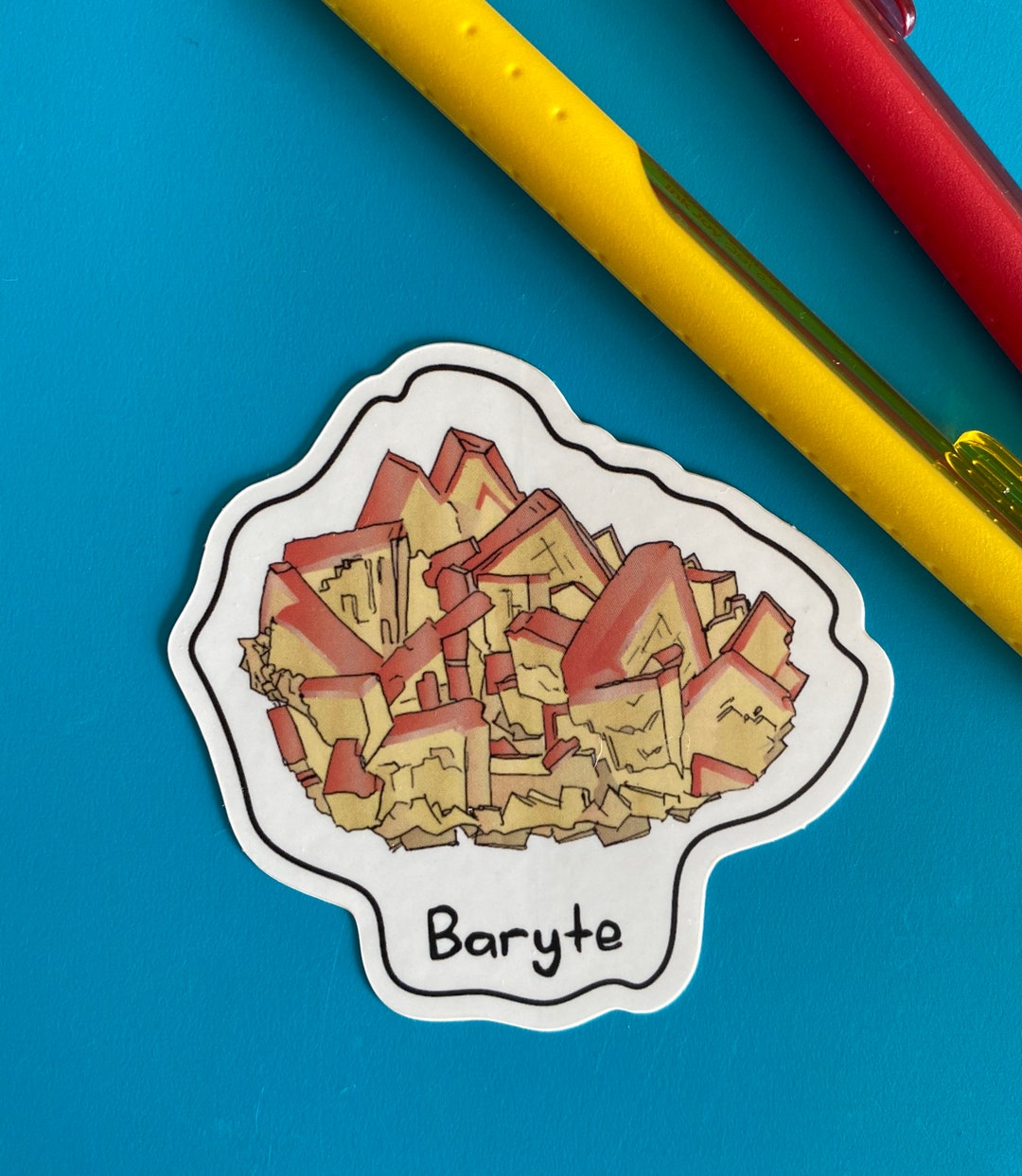 Baryte Sticker, Minerals, Science Sticker, Teacher Gifts, Geology Gift ...