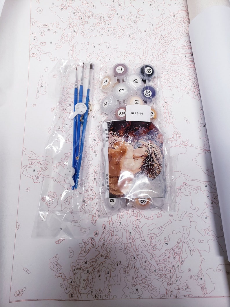 Paint by Numbers Kit / HER/DIY Painting Kit/ Home Décor/paint | Etsy