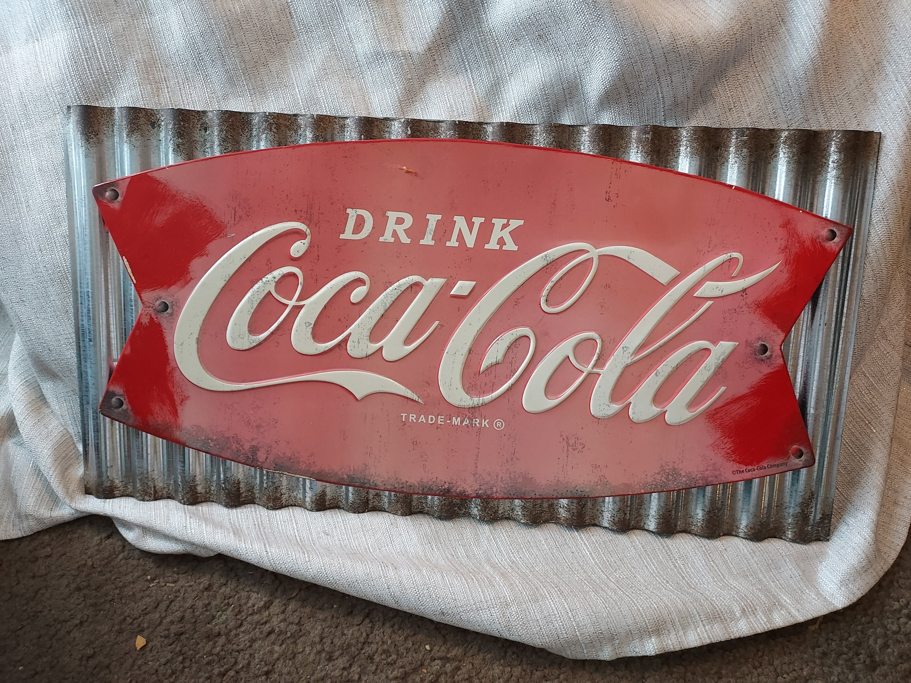 Coca Cola Sign Vintage - Etsy