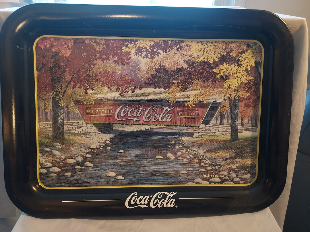 Coca Cola Tray Autumn Bridge - Etsy