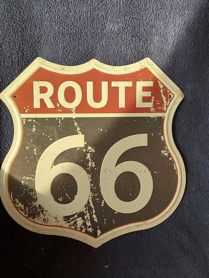 Route 66 Tin Sign - Etsy
