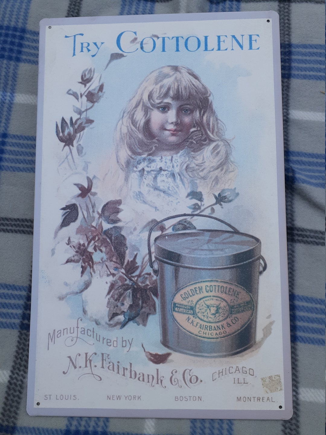 Cottolene Metal Sign - Etsy