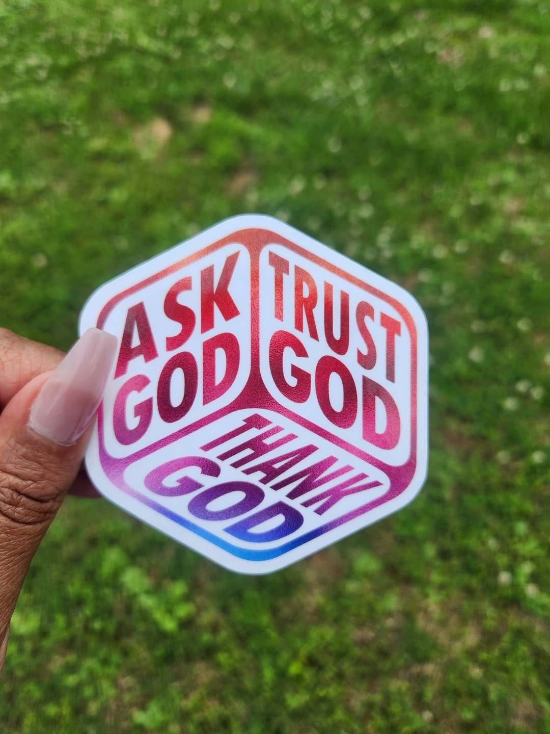 Prayer Cube Waterproof Sticker | Bible Sticker | Sunday School ...
