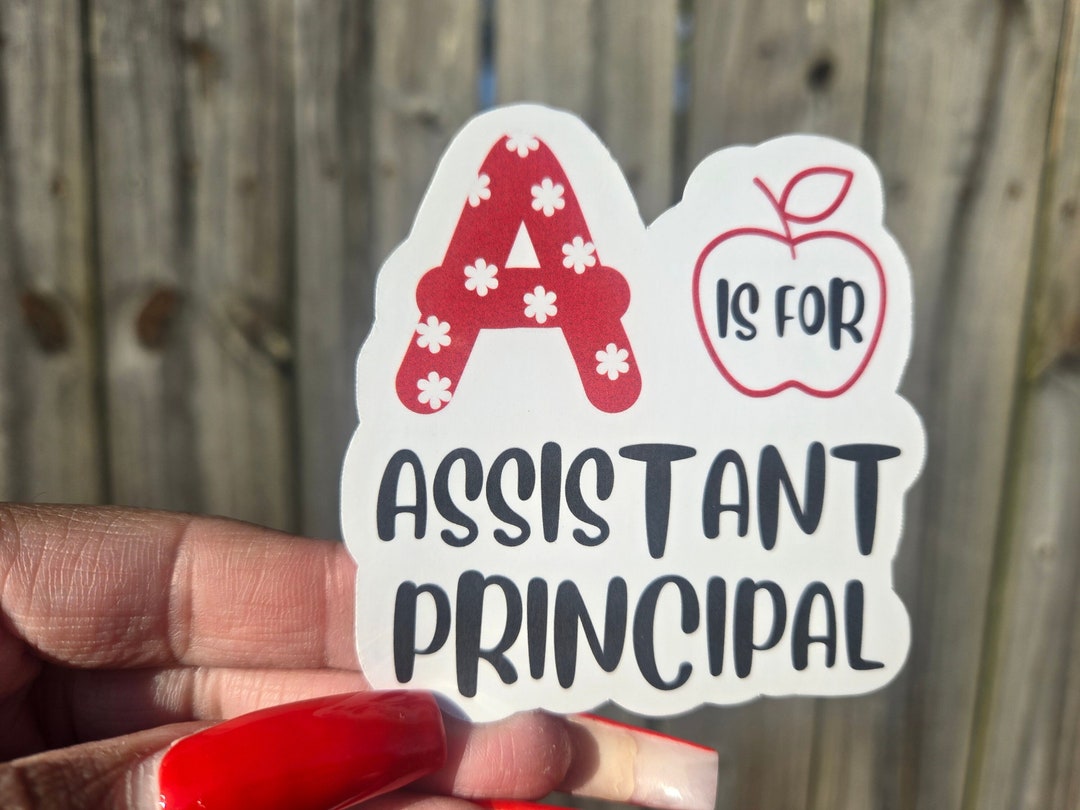 Assistant Principal Waterproof Sticker Assistant Principal Gift Back to ...