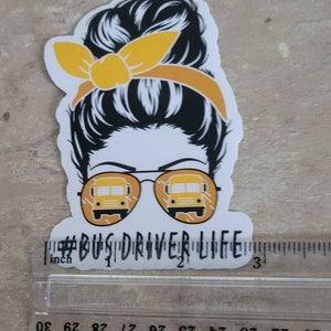 Bus Driver Life | Bus Driver Appreciation Waterproof Sticker | School ...