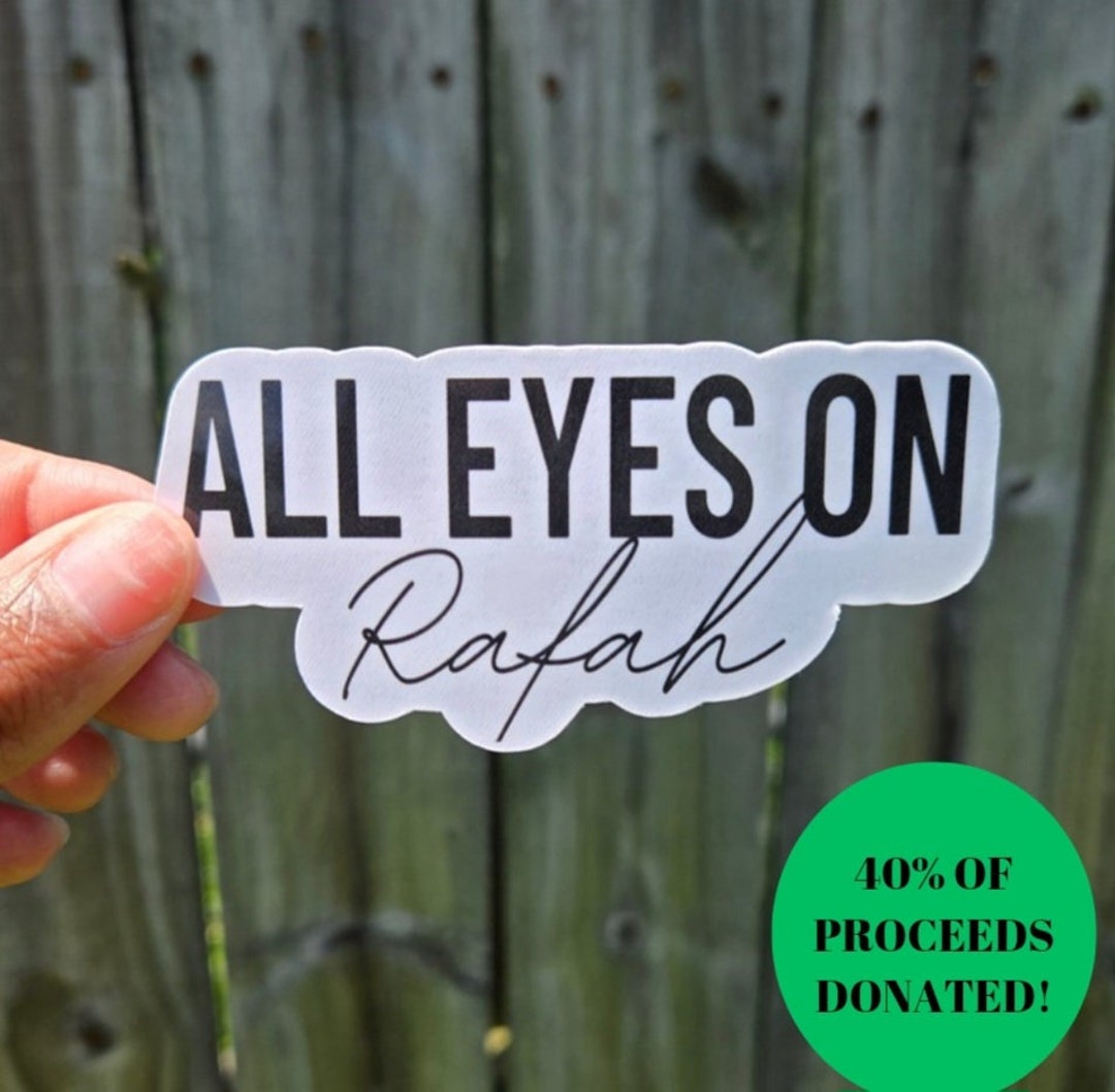All Eyes on Rafah Free Palestine Waterproof Sticker Filistine Sticker ...