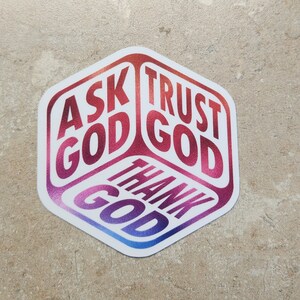 Prayer Cube Waterproof Sticker | Bible Sticker | Sunday School ...