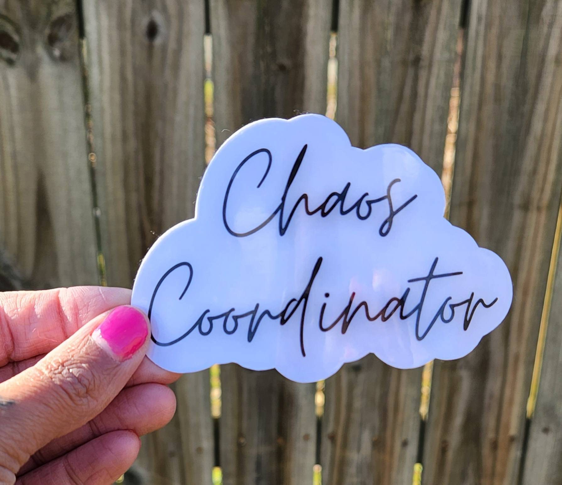 Chaos Coordinator Waterproof Sticker | Administrative Professionals ...