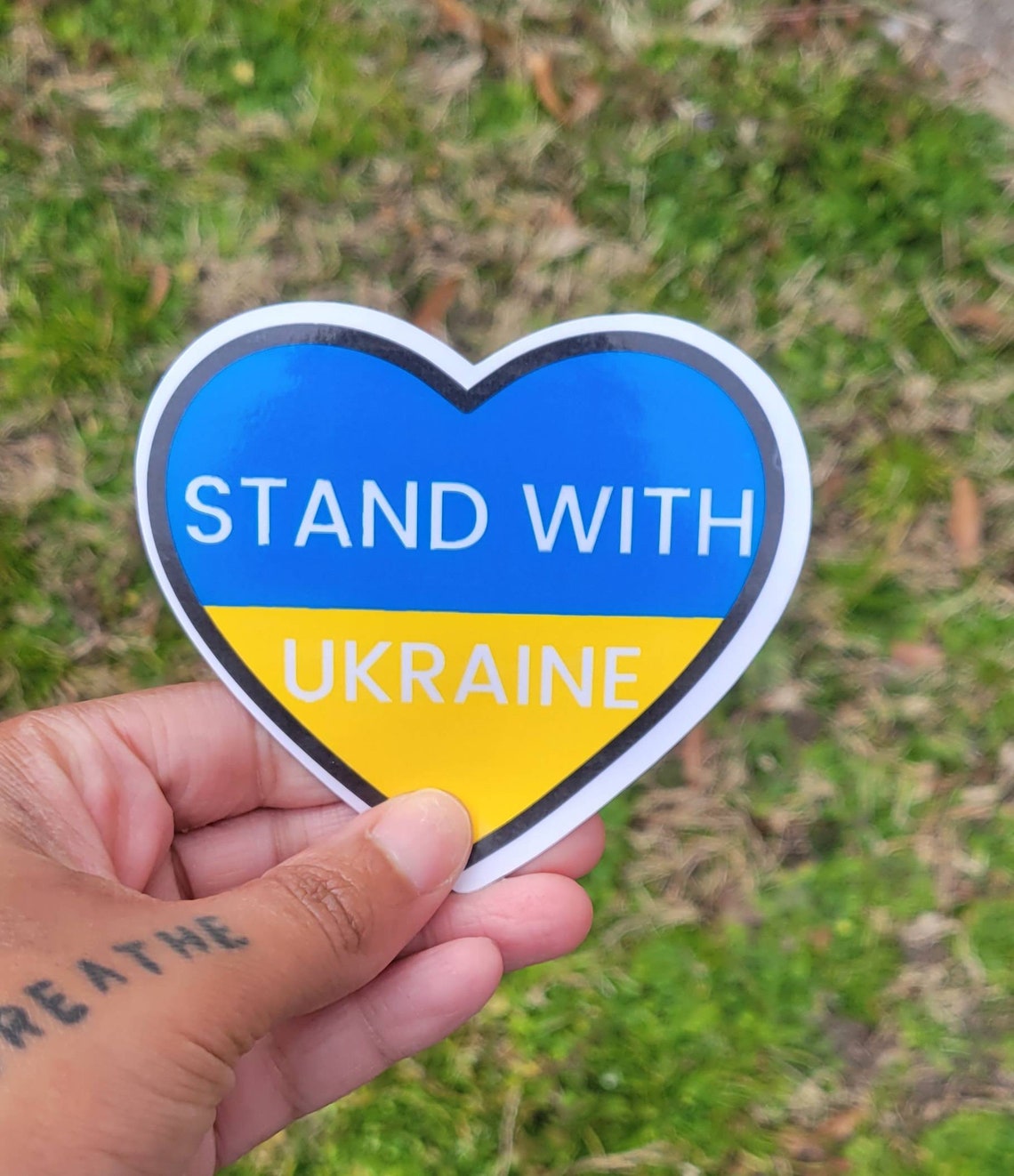 Ukraine Waterproof Sticker Stand With Ukraine Ukraine - Etsy