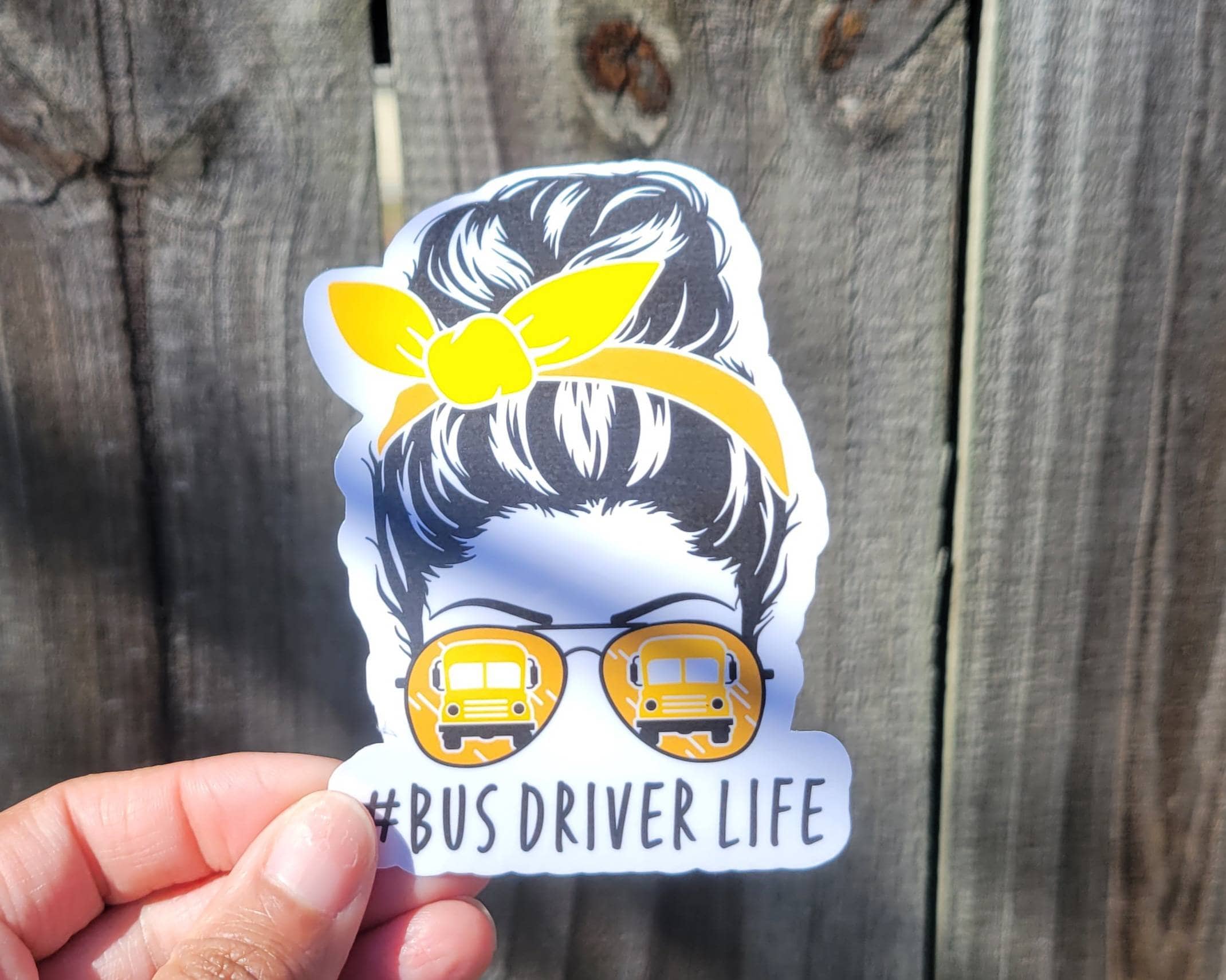 Bus Driver Life Bus Driver Appreciation Waterproof Sticker - Etsy