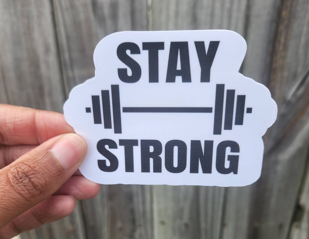 Fitness Motivation Sticker | Gym Sticker | Workout Sticker | Stay ...