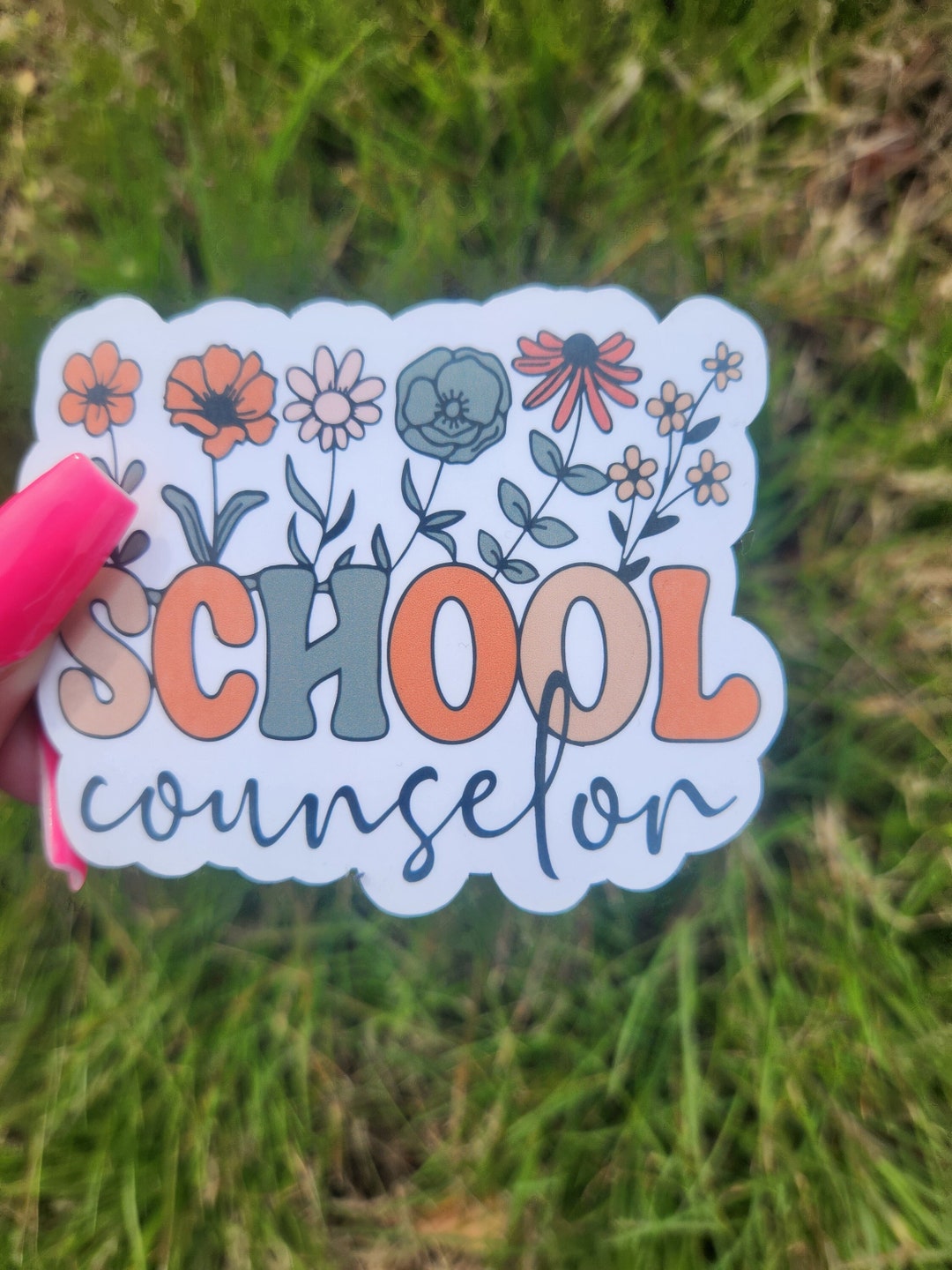 School Counselor Waterproof Sticker School Counselor Gift Counseling ...