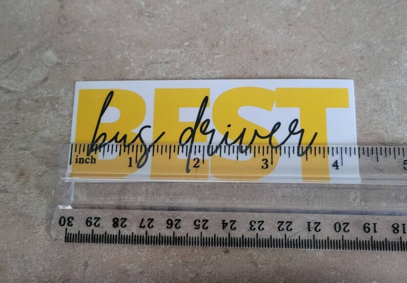 Best Bus Driver Bus Driver Appreciation Waterproof Sticker | Etsy