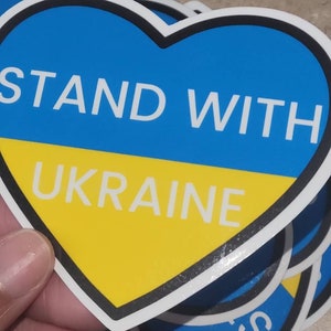 Ukraine Waterproof Sticker Stand With Ukraine Ukraine Peace Ukrainian ...