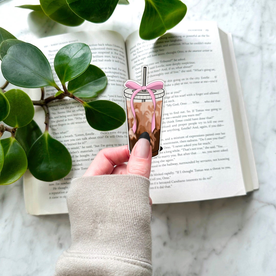 Coquette Coffee Sticker, Iced Coffee Sticker, Bow Coffee Sticker ...