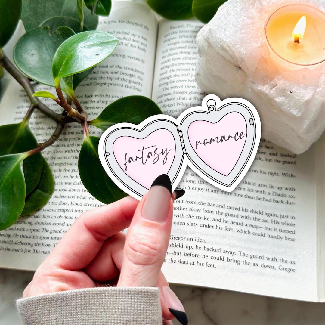 Locket Sticker, Romantasy Sticker, Fantasy Romance, Book Trope Sticker ...
