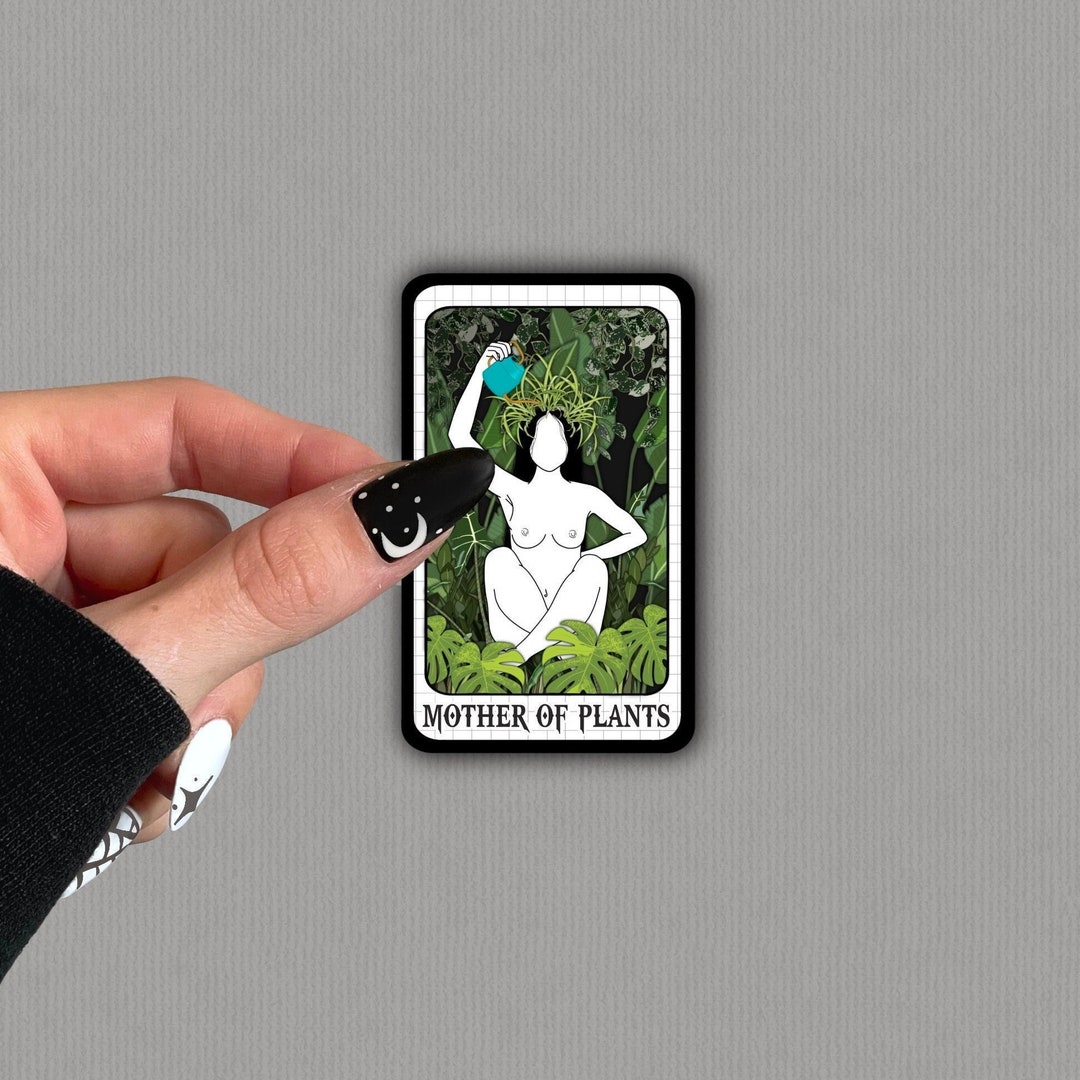 Tarot Card Sticker, Mother of Plants Sticker, Plant Sticker, Gift for ...