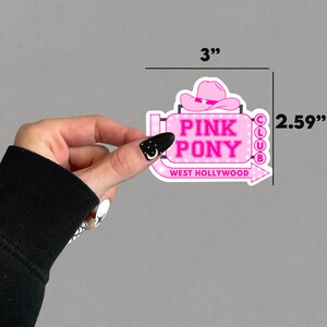 Pink Pony Club Vintage Sign Sticker, Chappell Roan Sticker, Midwest ...