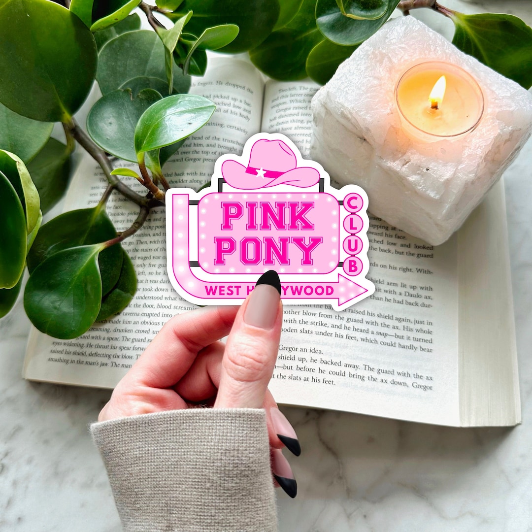Pink Pony Club Vintage Sign Sticker, Chappell Roan Sticker, Midwest ...