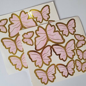 Pink Butterfly 10 Pcs, Butterfly, Wall Decor for Home Decoration DIY ...