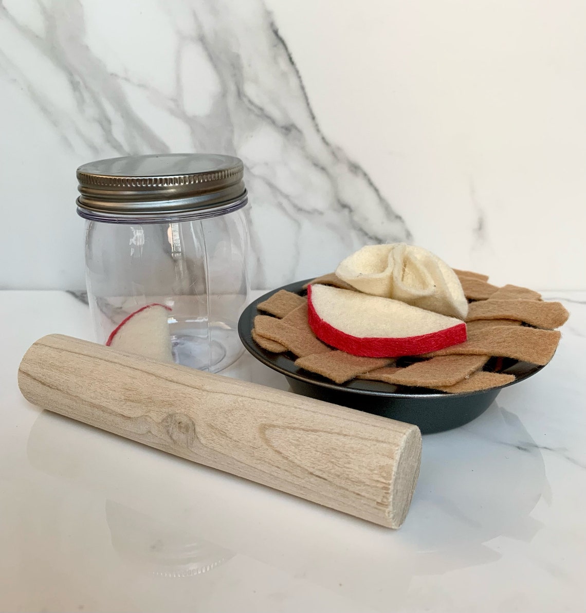 Toy Pie Making Set Felt Foods - Etsy