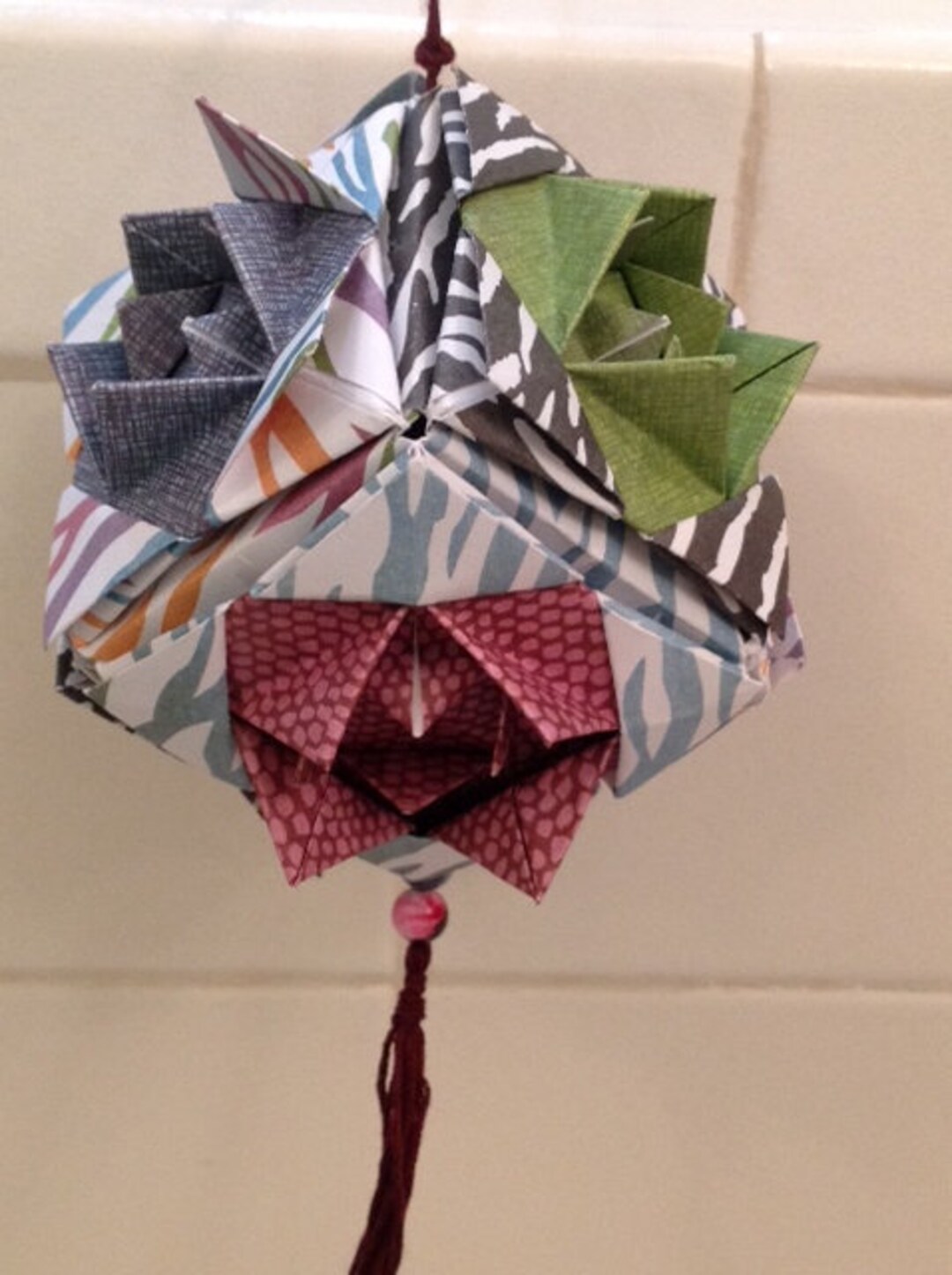 Origami Kusudama Cube Ornament - Etsy